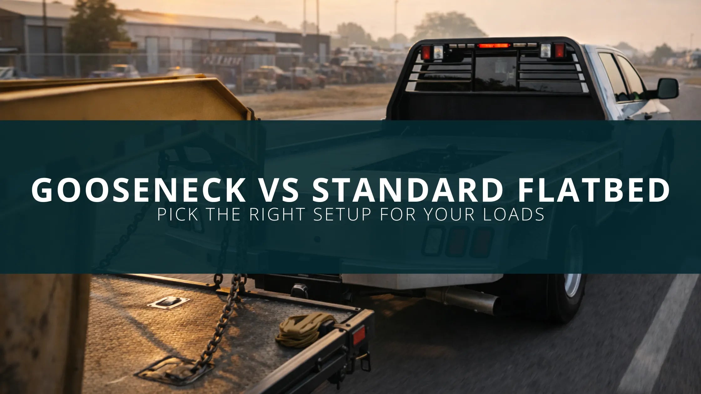 Gooseneck Flatbed vs Standard Flatbed: Use Cases Guide – Jutland Truck ...